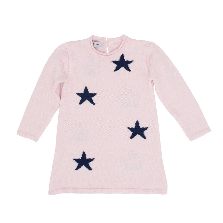 Navy Star Knit Tunic – The Monogram Shop
