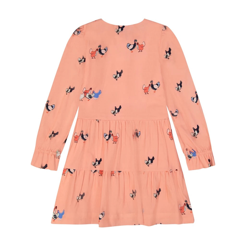 Scarlet Chicken Print Dress – The Monogram Shop